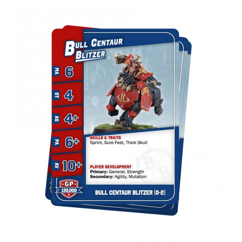 Blood Bowl Chaos Dwarf Team – Card Pack. GAMES WORKSHOP 202-47